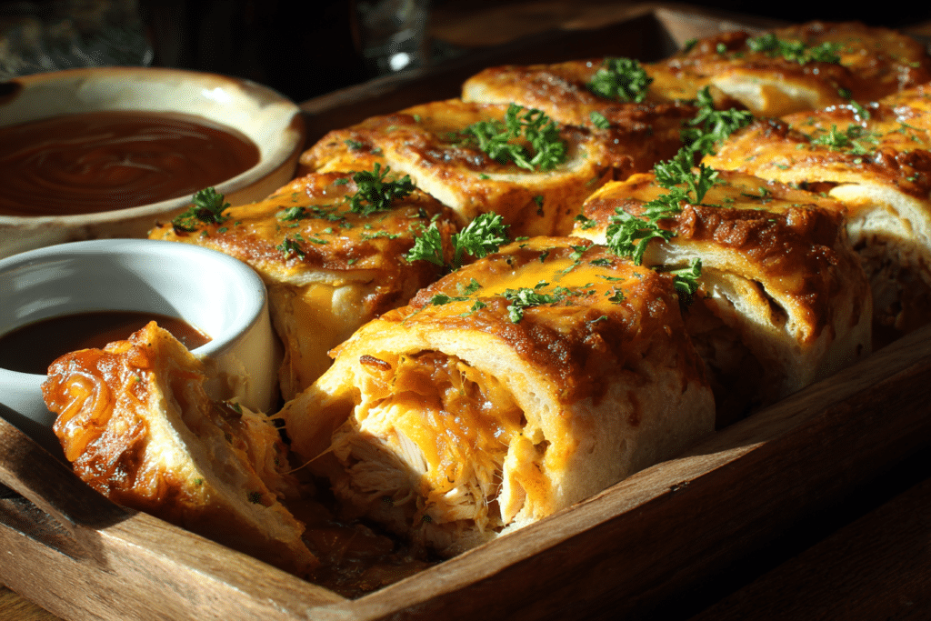 Cheesy Stuffed Chicken Rolls with Caramelized Onions – A Comforting ...