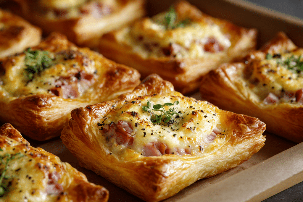 Flaky Irish Jambon Pastries with Ham and Cheese Filling – simplehomeflavors